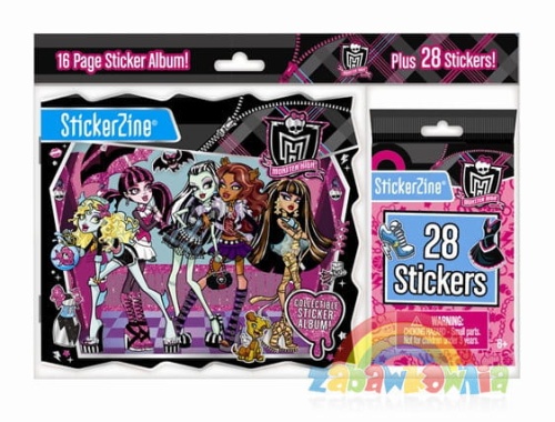 StickerZine - Album z Naklejkami Monster High ZABAWKOWNIA