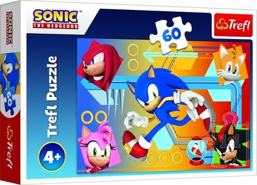 PUZZLE 60 Sonic the hedgehog Knuckles Tails Amy Shadow ZABAWKOWNIA